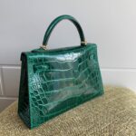 Hermès Mini Kelly 20 Vert Emeraude Alligator Mississippiensis With Gold ...